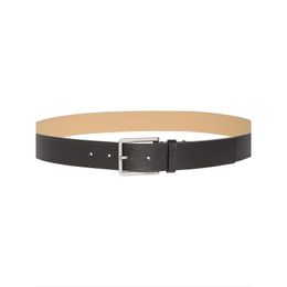 Calvin Klein Herren Lederg&uuml;rtel &raquo;WARMTH BUCKLE&laquo; Gr&ouml;&szlig;enverstellbar silber 110