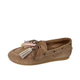 Tamaris Damen Bootsschuh Slipper, Schlupfschuh, mit farbigen Quasten 41