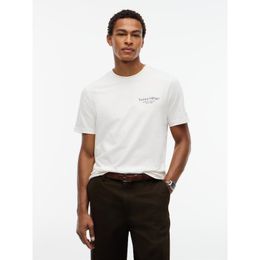Tommy Hilfiger Herren T-Shirt &raquo;BACK TEXT SEASONAL GRAPHIC&laquo; Jersey, normale Passform wei&szlig; XL
