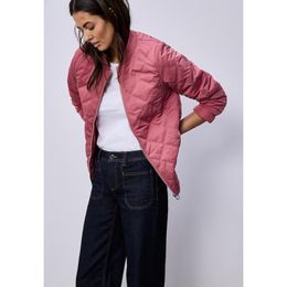 Street One Damen Street One Steppjacke mit Kapuze mit abnehmbarer Kapuze rosa 44