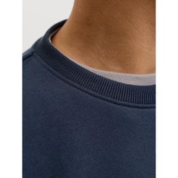 Jack & Jones PlusSize Jack & Jones Plussize Herren Jack & Jones PlusSize Sweatshirt &raquo;JJRUSH SWEAT CREW NECK PLS&laquo;, Baumwollmischung, normal geschnitten blau 3XL