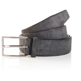 Tom Tailor Herren Tom Tailor Synthetikg&uuml;rtel Velourslederg&uuml;rtel, Freizeit- und Anzugsg&uuml;rtel, bis Gr. 120 grau 105