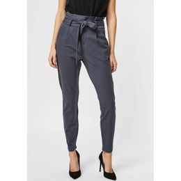 V&eacute;ro Moda Vero Moda Damen Paperbag-Hose &raquo;VMEVA HR LOOSE PAPERBAG PANT GA NOOS&laquo; Viskosemischung blau S (36), L&auml;nge 32