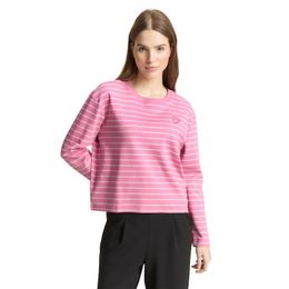 Tom Tailor Denim Damen Tom Tailor Denim T-Shirt mit Streifen Muster XS