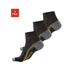 Chiemsee Damen Wandersocken &raquo;Herren Gepolsterte Laufsocken Kurze Sportsocken Alltag Sport Outdoor&laquo; Packung, 3 Paar tlg. mit Komfortb&uuml;ndchen schwarz 39
