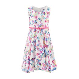 happy girls Kleid M&auml;dchen Gr&ouml;&szlig;e 86 ecru / navy / hellblau / pink