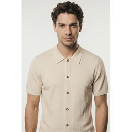 Marc O'Polo Marc O'polo Herren Marc O'Polo Kurzarmhemd Baumwoll-Mix mit Leinen beige XL, N-Gr