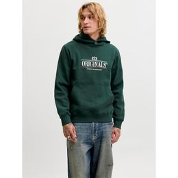 Jack & Jones Jack & Jones Herren Kapuzensweatshirt &raquo;JORFREDERIKSBERG GRAPHIC BOX SWEAT HOOD&laquo;, Baumwollmischung, regular fit gr&uuml;n XXL