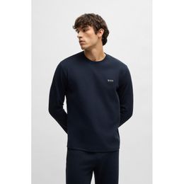 BOSS Herren BOSS Pyjamaoberteil &raquo;Waffle LS-Shirt&laquo; blau S