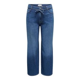 Only Carmakoma Damen Only CARMAKOMA Straight-Jeans &raquo;CARGIANNA MW STRAIGHT DNM BOX NOOS&laquo; Baumwollmischung, Regular Waist 52, L&auml;nge 32
