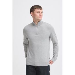 Blend Herren Stehkragenpullover &raquo;BHBAGGE HALF ZIPP KNIT&laquo; Baumwollmischung, regular fit grau XXL