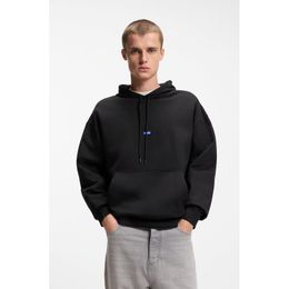 Hugo Herren Hugo Kapuzensweatshirt &raquo;Nalonso&laquo;, Regular Fit, K&auml;ngurutasche, Kapuze mit Kordelzug schwarz L