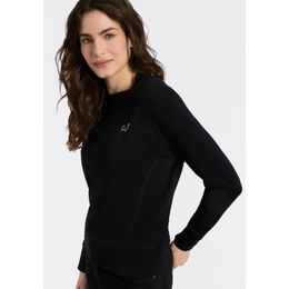 Ragwear Damen Sweatshirt &raquo;AZALLEA O&laquo;, mit Logostickerei schwarz L