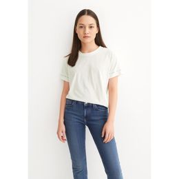 V&eacute;ro Moda Vero Moda Damen Kurzarmshirt &raquo;VMSAVANNAH FRANCIS SS TOP BOX JRS SPE GA&laquo; wei&szlig; XS