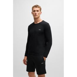 BOSS Herren BOSS Langarmshirt &raquo;Mix&Match LS-Shirt R&laquo; mit BOSS Stickerei auf der Brust schwarz XXL (56)