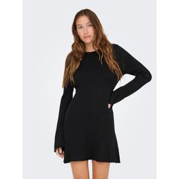 Only Damen Only Minikleid &raquo;ONLMICHELLA LS O-NECK DRESS KNT&laquo; Sommerkleid schwarz S, N-Gr