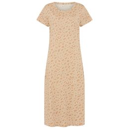 Vivance Dreams By Lascana Damen Vivance Dreams by Lascana Nachthemd Ohne Taschen mit naturfarbenen All-Over Drucken beige 40/42, N-Gr