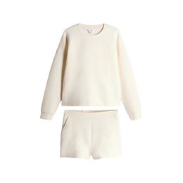 The Set Set: Pullover und Shorts Damen Gr&ouml;&szlig;e S/M hellbeige