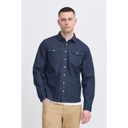 Blend Herren Langarmhemd &raquo;BHDARGO Shirt PP NOOS&laquo; Regular Fit, aus Baumwolle, mit Knopfleiste, pflegeleicht blau 3XL, N-Gr
