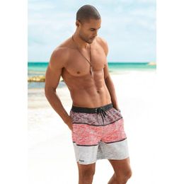 Bench. Herren Badeshorts &raquo;Mac&laquo; im trendigen Blockstreifen-Look bunt S (46/48), N-Gr
