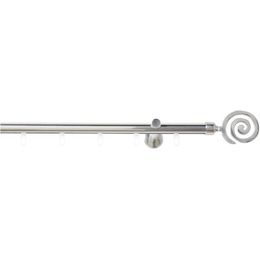 GOOD LIFE Innenlaufschiene &raquo;Espiral&laquo; &Oslash; 20 mm 1 l&auml;ufig-l&auml;ufig Fixma&szlig; silber Aluminium, Metall B/L: 120cm &Oslash; 20mm, 1 l&auml;ufig