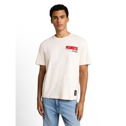 Tom Tailor Denim Herren Tom Tailor Denim Rundhalsshirt beige M