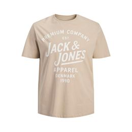 Jack & Jones PlusSize Jack & Jones Plussize Herren Jack & Jones PlusSize T-Shirt &raquo;JPRBLUZANE SS TEE FST PLS&laquo; mit Logo Schriftzug 5XL