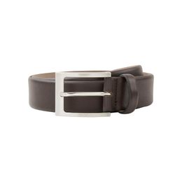 BOSS Herren BOSS Lederg&uuml;rtel aus Nappaleder mit BOSS Logo-Dornschliesse braun 80