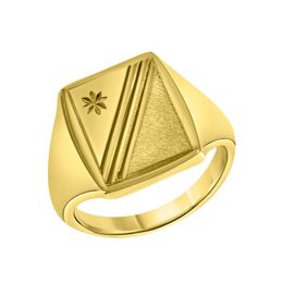 Firetti Herren Fingerring &raquo;Schmuck Geschenk Silber 925 Herrenring Silberring Siegelring&laquo; gold 21, Silber 925 (Sterlingsilber), 3mm