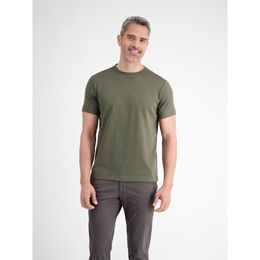 Lerros Herren Lerros T-Shirt Rundhals, mit tonalem Print gr&uuml;n S