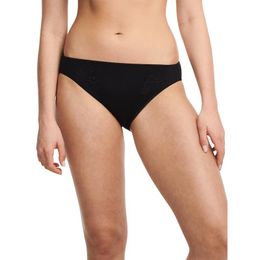 Chantelle Damen Slip &raquo;HEDONA&laquo; blickdichtes Gewebe, Guipure Spitze schwarz 42
