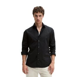 Marc O'Polo Marc O'polo Herren Marc O'Polo Langarmhemd shaped aus Stretch-Popeline schwarz L, N-Gr