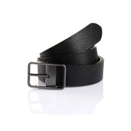 MONTI Herren MONTI Lederg&uuml;rtel &raquo;ETON&laquo; leicht matt, strukturierte Optik, elegant, Doppelseitig schwarz 115