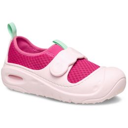 Crocs M&auml;dchen Badeschuh &raquo;Swiftwater Splash&laquo; , Wassersandale, Clog f&uuml;r den Strand mit Anziehlasche rosa 25