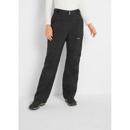 bonprix Damen bonprix Thermohose windabweisend, wasserdicht, Regular Fit, sportlicher Stil schwarz 46, N-Gr