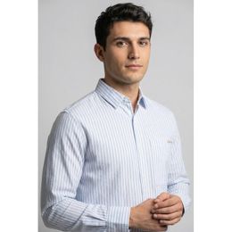 Calvin Klein Jeans Herren Langarmhemd &raquo;STRIPE OXFORD CLASSIC SHIRT&laquo; Regular fit mit Rundhlsausschnitt 3XL, N-Gr