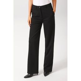 Aniston Casual Damen Aniston CASUAL Jerseyhose mit weitem, geraden Bein - NEUE KOLLEKTION schwarz 36, N-Gr