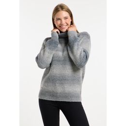 Ragwear Damen Rollkragenpullover &raquo;SAFINA&laquo; pflegeleichter Materialmix, hoher Rollkragen grau M