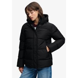 Superdry Damen Steppjacke &raquo;HOODED 5 BAFFLE SPORTS PUFFER&laquo; mit Kapuze Kunstfaser, relaxed fit XS