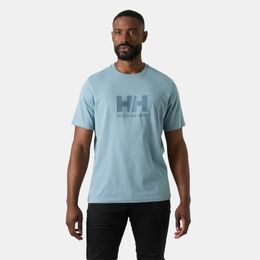 Helly Hansen Herren T-Shirt &raquo;HH LOGO T-SHIRT 3.0&laquo; kurz&auml;rmlig, mit Rundhalsausschnitt, aus Baumwolle, sportlicher Schnitt blau XL