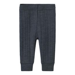 name it Jungen Leggings &raquo;NBMWANG WOOL NEEDLE LONGJOHN SOLID NOOS&laquo; aus reiner Merinowolle grau 62, N-Gr