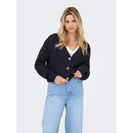 Only Damen Only Strickjacke &raquo;ONLCAROL NICE L/S CARDIGAN KNT NOOS&laquo; Kunstfaser, regular fit blau S