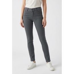 Wonderjeans Damen wonderjeans Slim-fit-Jeans &raquo;Classic&laquo; Klassischer gerader Schnitt grau 42, L&auml;nge 30