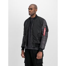 Alpha Industries Herren Bomberjacke &raquo;MA-1 Camo BE&laquo; schwarz S