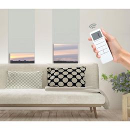 GOOD LIFE Elektrisches Rollo &raquo;Vau - SMART HOME&laquo; abdunkelnd energiesparend ohne Bohren mit Fernbedienung wei&szlig; Kunststoff, Metall, Polyester 150cm, einseitig 