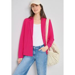 Cecil Damen Sweatblazer mit Knopfverschluss und Viskose pink S (38)