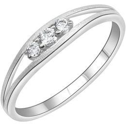 Firetti Damen Silberring &raquo;Schmuck Geschenk Silber 925 Fingerring Ring&laquo; mit Zirkonia (synth.) silber 60, Silber 925 (Sterlingsilber), 2mm