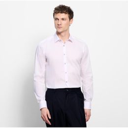 OLYMP Herren OLYMP Langarmhemd &raquo;Level Five&laquo; Businesshemd, Kentkragen, body fit rosa 45, N-Gr