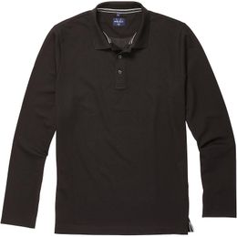 MARVELIS Herren MARVELIS Langarm-Poloshirt schwarz S
