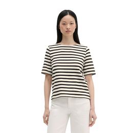 Marc O'Polo Marc O'polo Damen Marc O'Polo T-Shirt straight aus weichem Jersey, geringelt schwarz-wei&szlig; S
